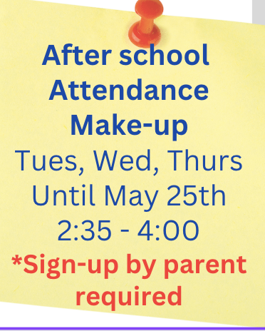 Spring Attendance Make-up Sessions | Overhills High School