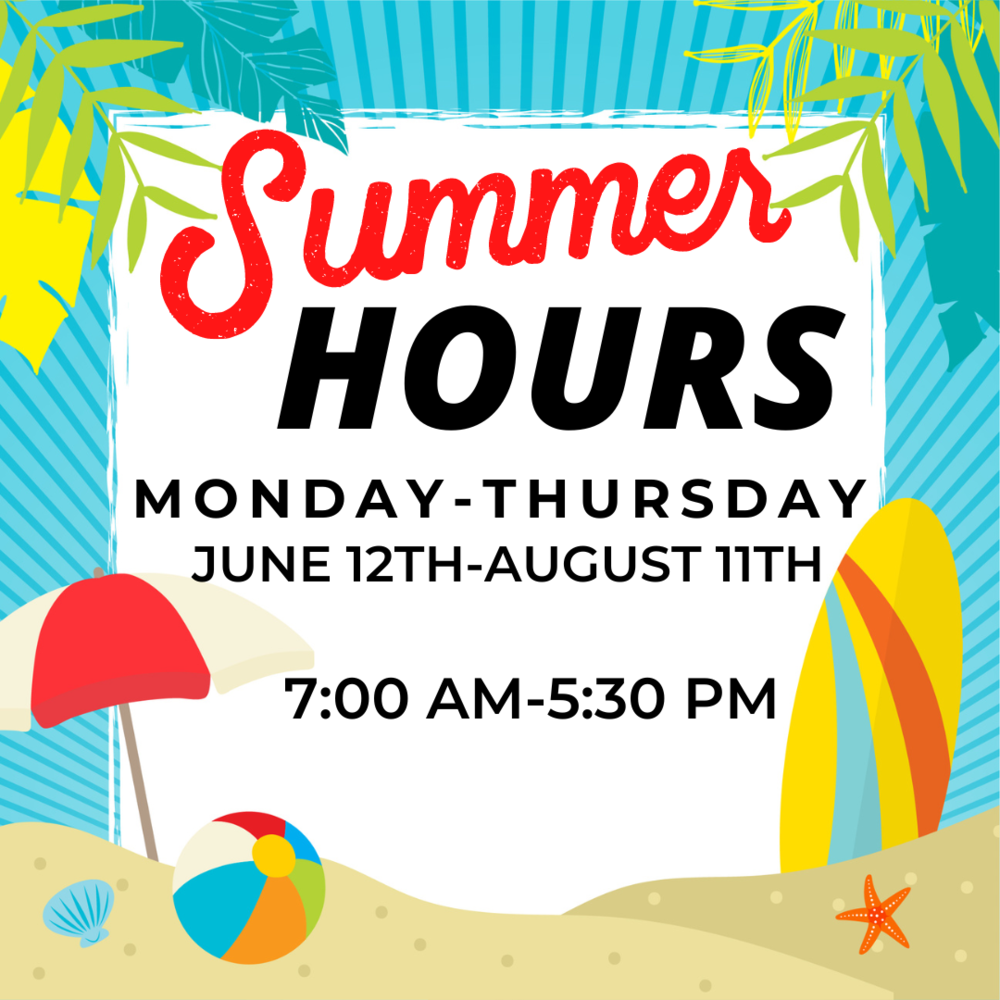 Summer Hours | Boone Trail Elementary School