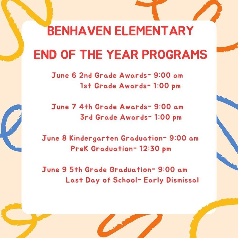 End of Year Programs | Benhaven Elementary School